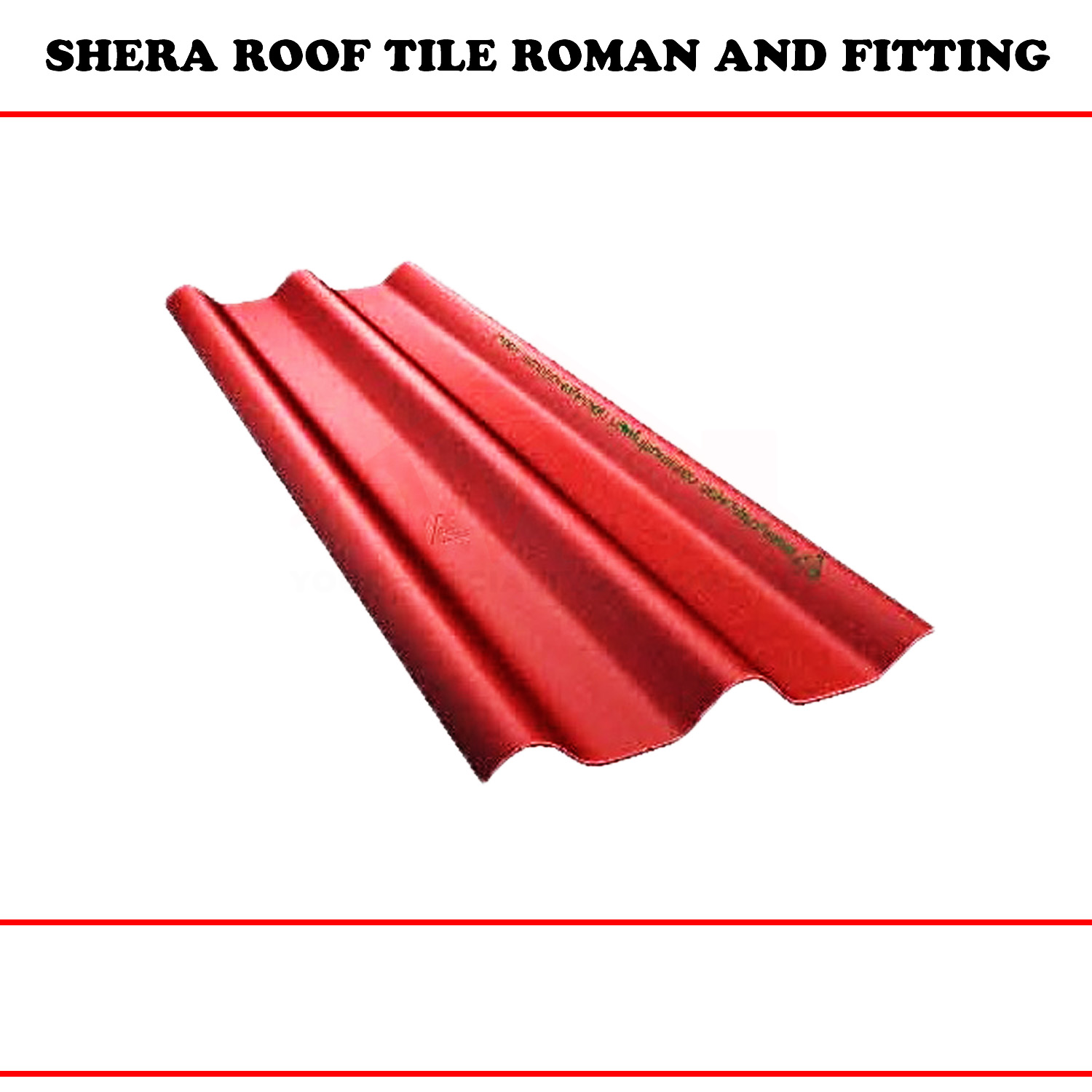 SHERA ROOF TILE ROMAN AND FITTING